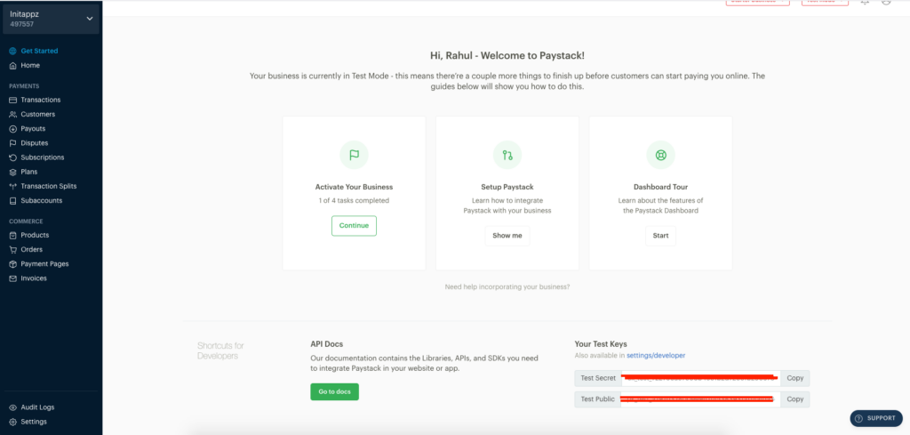 PayStack Payment Setup – Initappz Documentation