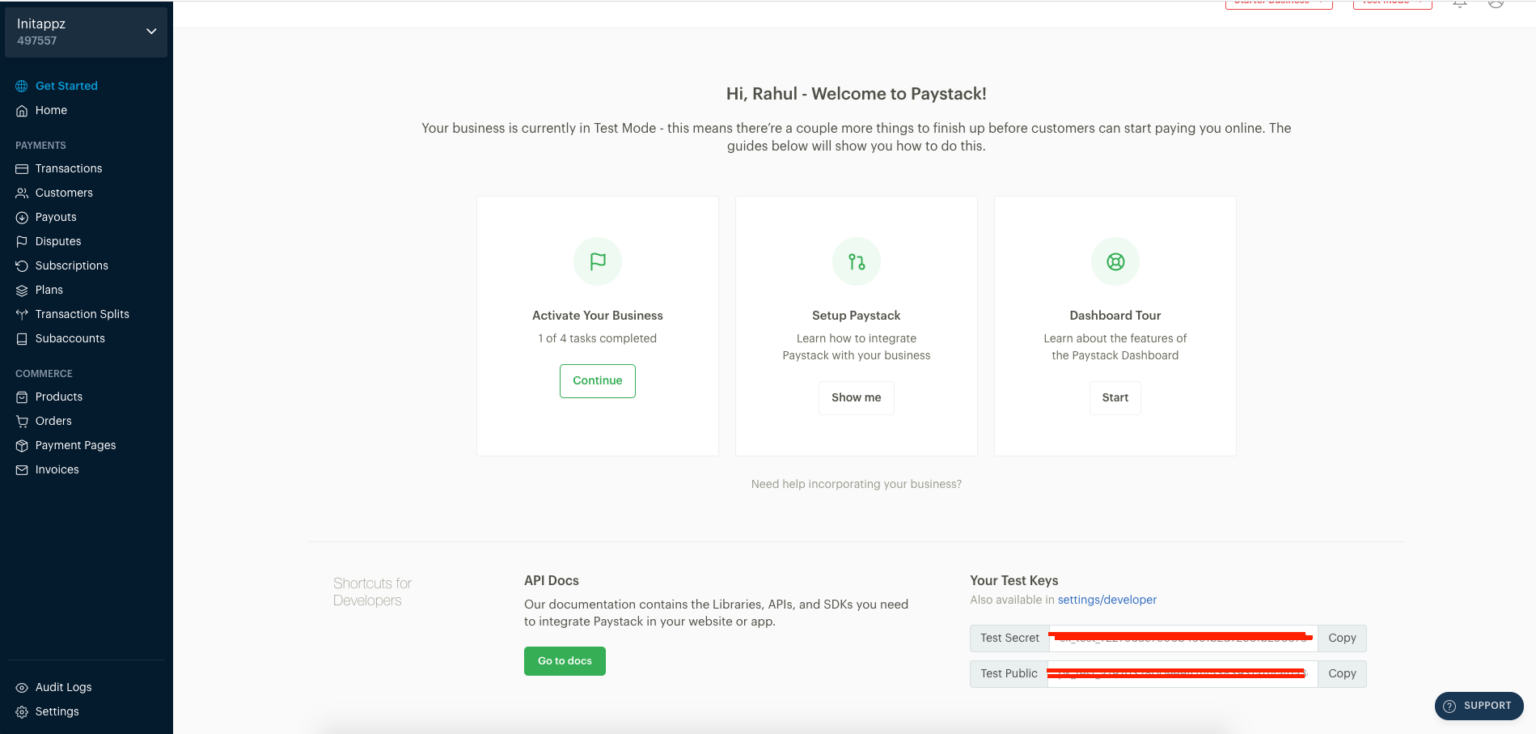 PayStack Payment Setup – Initappz Documentation
