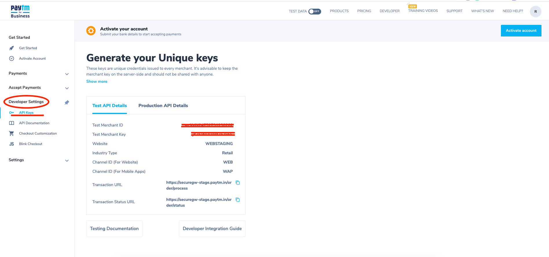 Paytm Payment Setup – Initappz Documentation