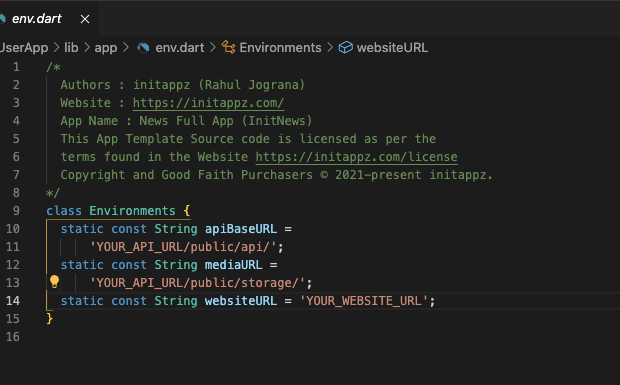Setup User App With Api Server Initappz Documentation